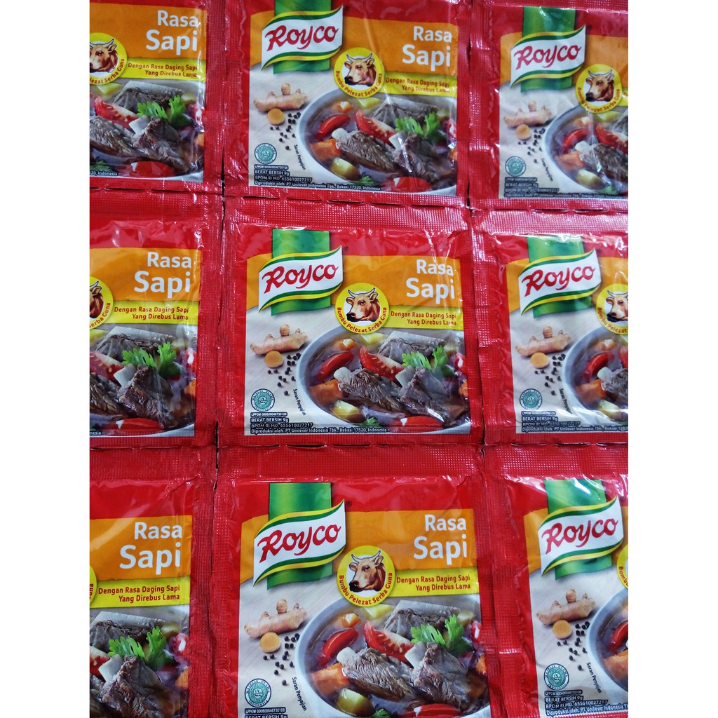 Jual ROYCO Penyedap Rasa Kemasan Sachet 8 gr Harga per Renceng/Renteng ...