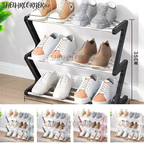 Jual RAK SENDAL SEPATU 3 SUSUN SERBAGUNA MODEL ZIGZAG / RAK SEPATU 3 ...