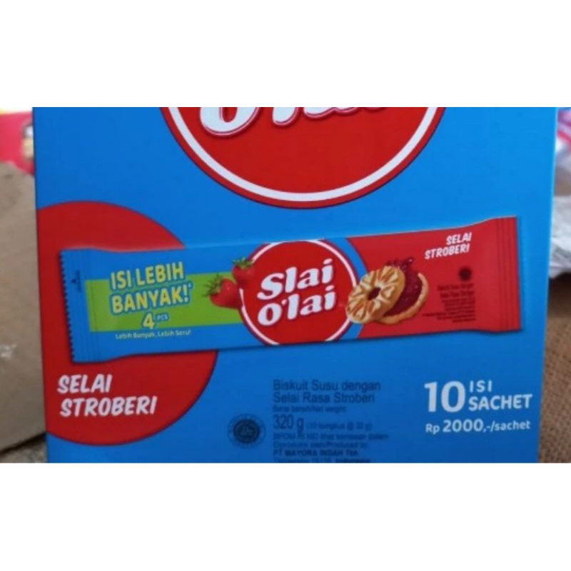Jual Slai Olai Strawberry Sachet isi 4 | Shopee Indonesia