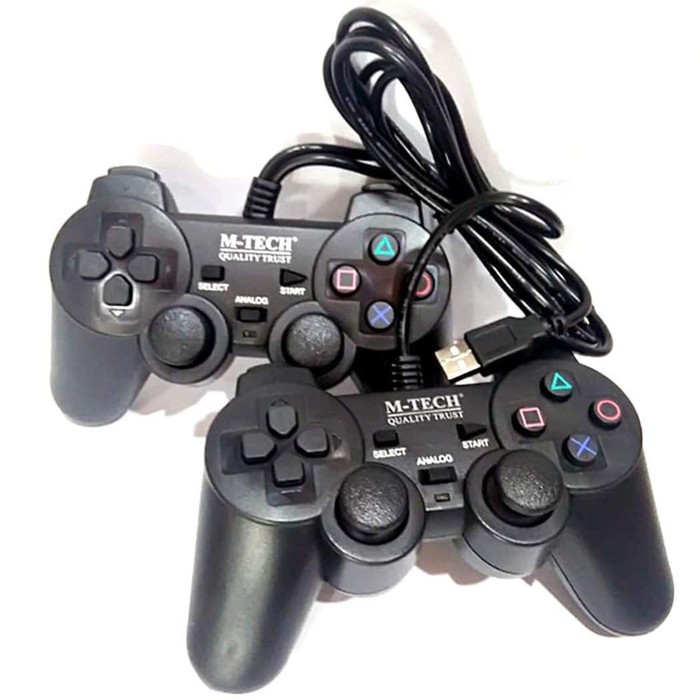 Jual Gamepad M-TECH Double Hitam USB Black Joystik 2 | Shopee Indonesia
