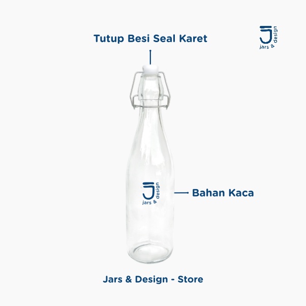Jual SB04 - Swing Top Bottle 1000ml / Botol Jus1000 ml / Botol Kaca1000 ...
