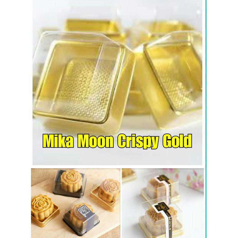 Jual Promo Mika Moon Crispy Tempat Kue Bulan Cake Brownies Pancake Gold ...