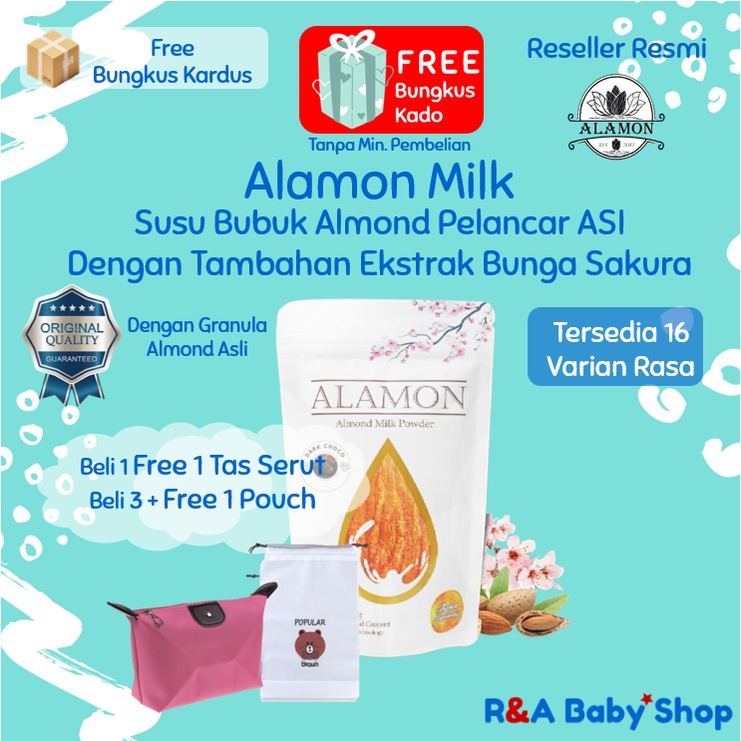 Jual Susu Bubuk Alamon Alamond Almond Almon Milk Pelancar Asi Booster ...
