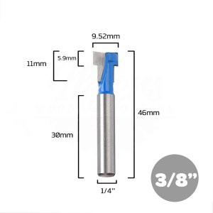 Jual Jual T Slot Cutter Router Bit ukuran 3 8 x 1 4 shank Mata Profil T ...