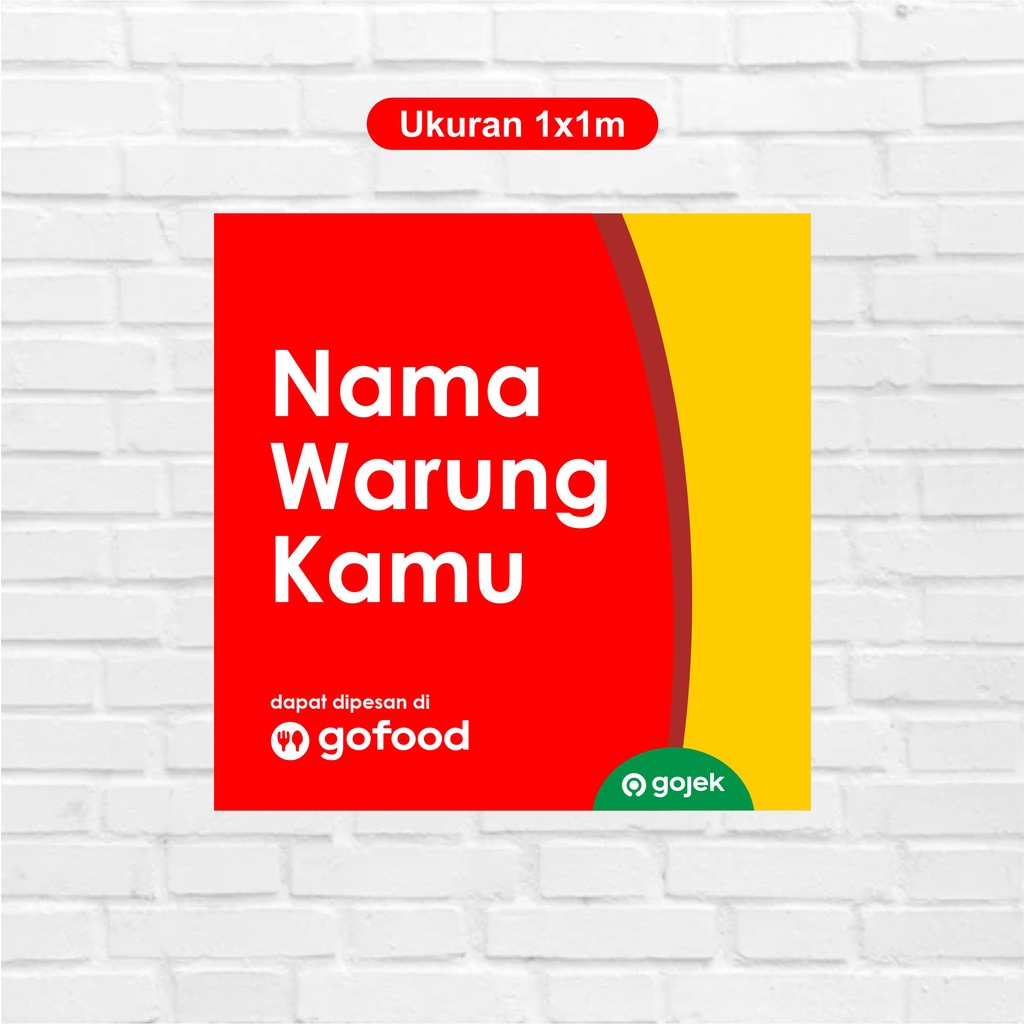 Jual Cetak Spanduk Banner Gofood Grabfood Shopeefood | Shopee Indonesia