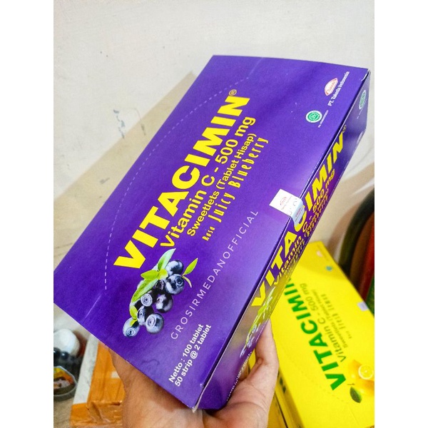 Jual VITACIMIN BLUEBERRY ISI 100 TAB - VITAMIN C RASA BUAH | Shopee ...
