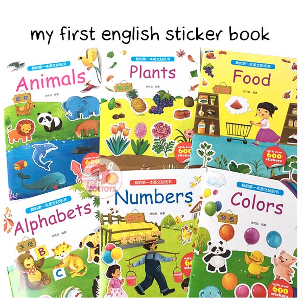 Jual Zuccaqu My First English Sticker Book | Aktivitas Menempel Stiker ...