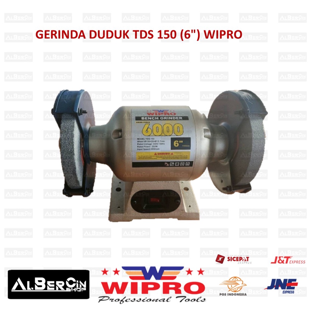 Jual Gerinda Duduk / Bench Grinder Size 6 inch Wipro TDS150 TDS-150 ...