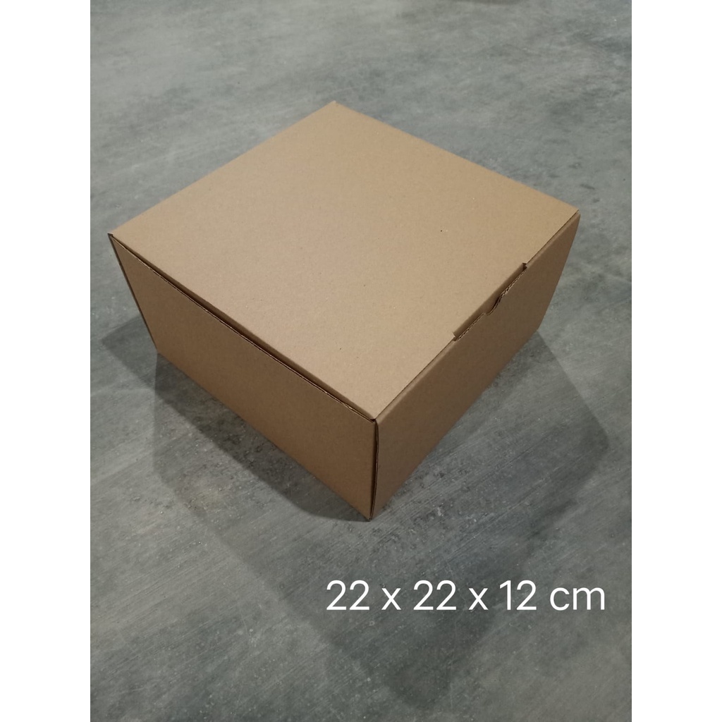 Jual Kardus 22x22x12 cm --box Die Cut dan easy usage-- | Shopee Indonesia