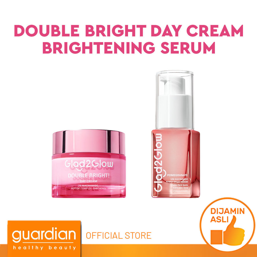 Jual [Bundling] Glad2Glow Double Bright Day Cream 30Gr + Glad2Glow ...
