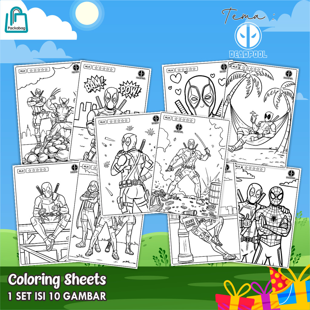 Jual KERTAS MEWARNAI ANAK A5 MURAH – 1 PACK ISI 10 LEMBAR – COLORING ...