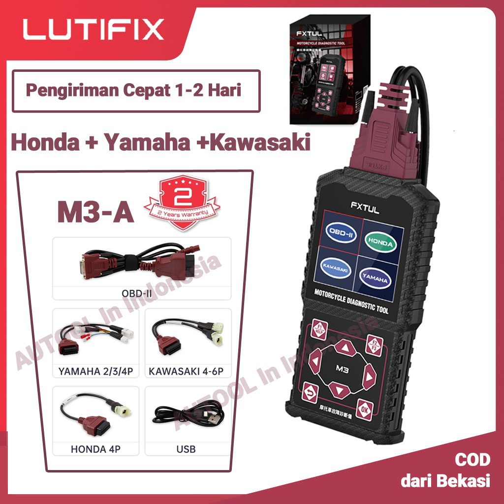 Jual FXTUL M3 Paket Motor Scanner ECU CO Motor Diagnosis Motor ...