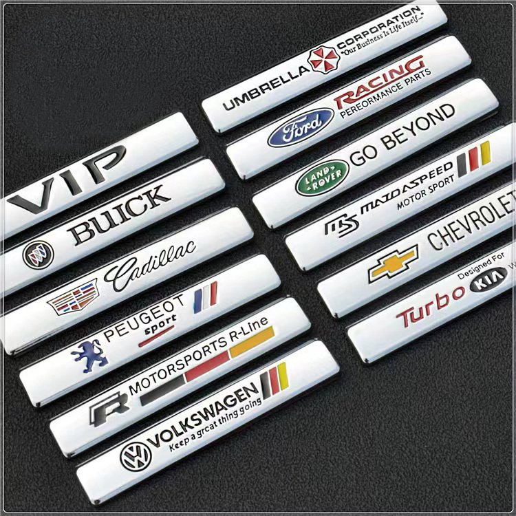 Jual Body Badge Mobil 3D Chrome Stiker Mobil Emblem Decals Body Side ...