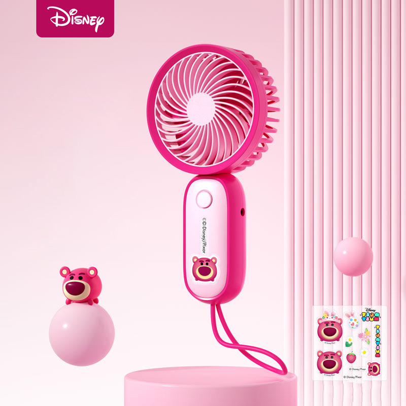 Jual Disney Lotso Portable Fan Mini Hand Held Fan with USB Rechargeable ...
