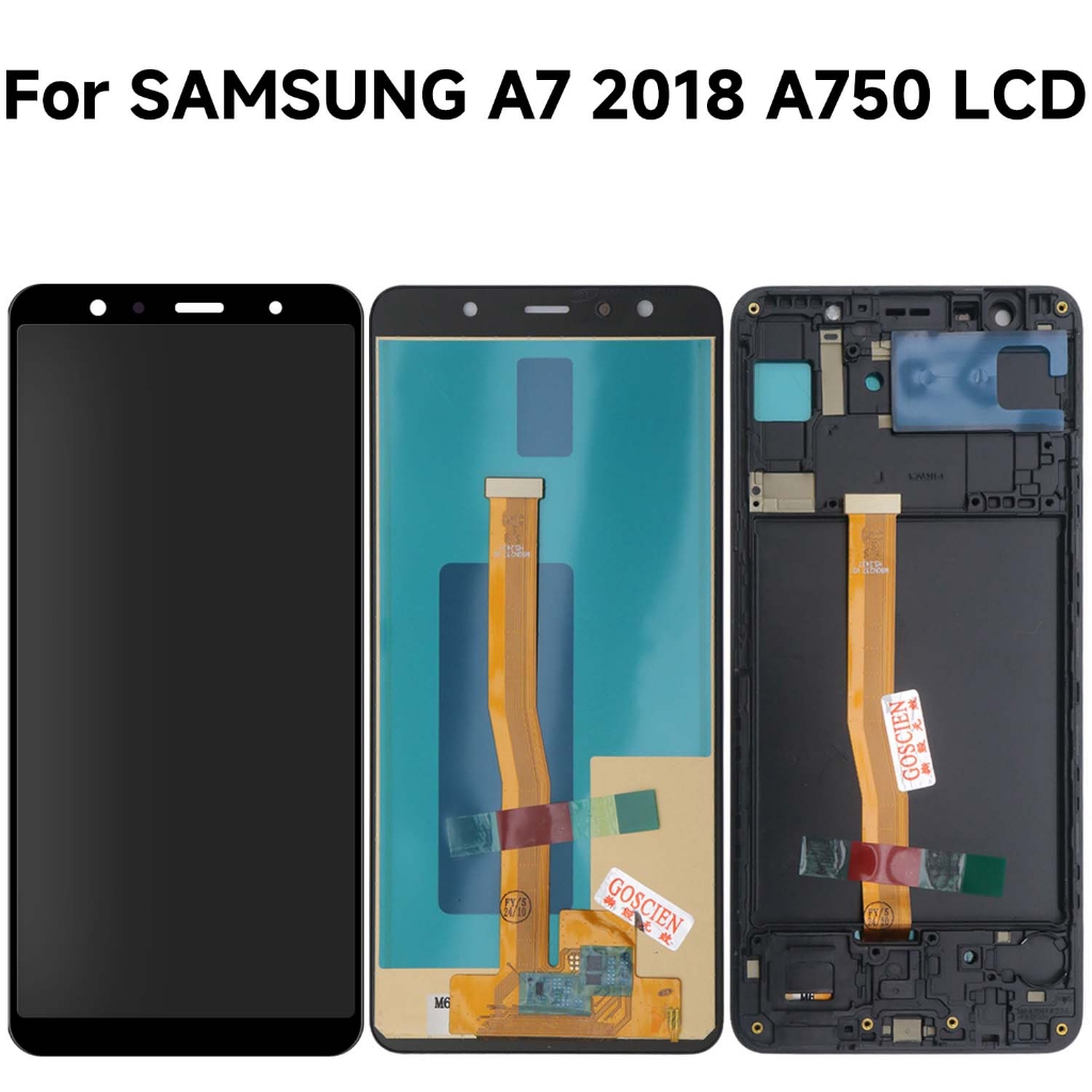 Jual LCD for SAMSUNG A7 2018 A750 A750F LCD Fullset Touchscreen dengan Bingkai | Shopee Indonesia