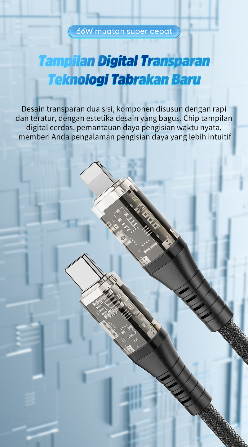 Jual KIVEE Kabel Data iphone Super fast charging Type C to Lightning PD ...
