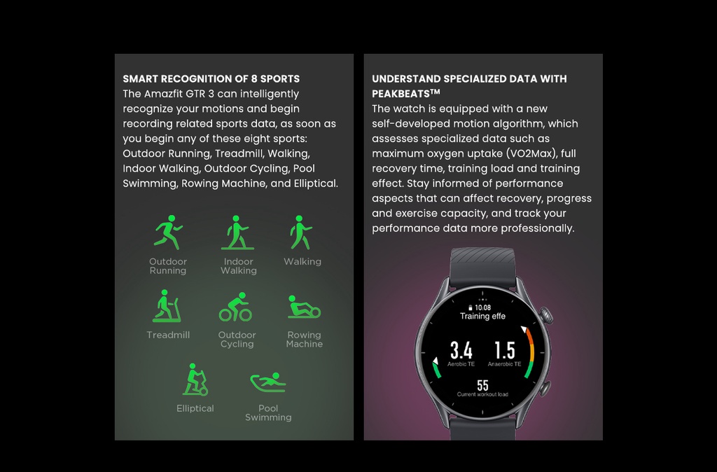 Jual Amazfit Official GTR 3 46mm Smartwatch 1.39" AMOLED Screen GPS Jam ...