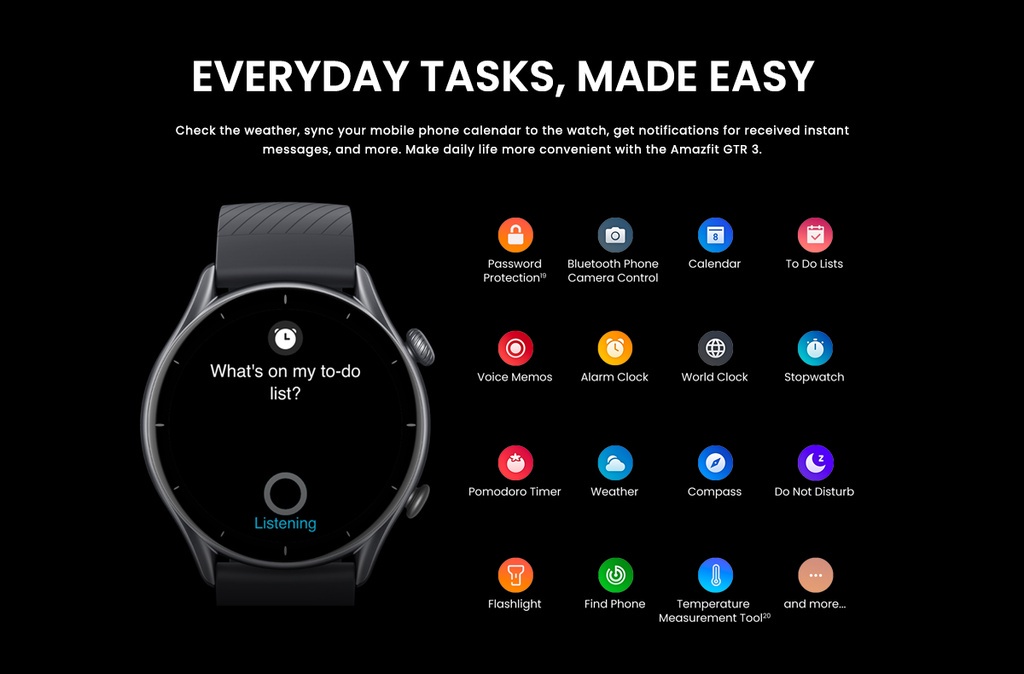 Jual Amazfit Official GTR 3 46mm Smartwatch 1.39" AMOLED Screen GPS Jam ...