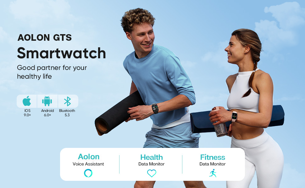 Jual Aolon GTS Jam Smartwatch Original Running Pace Custom Watch Face ...