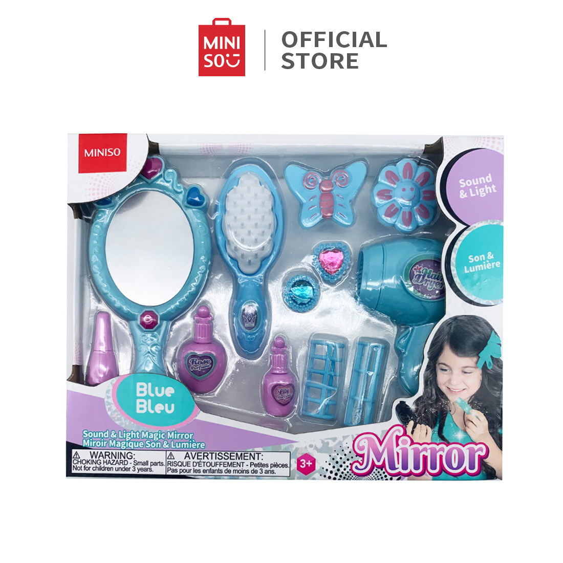 Jual MINISO Set Cermin Mainan Rias Rias Kotak Cermin Anak-anak | Shopee ...
