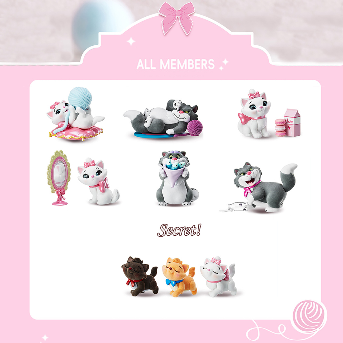 Jual Miniso x Disney Blind Box Ornamen Kucing Lucu Berkelompok Kado ...