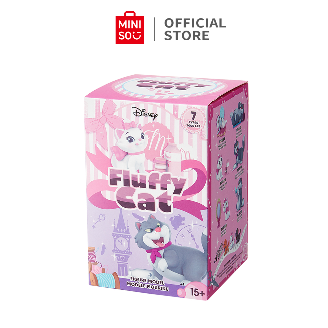 Jual Miniso x Disney Blind Box Ornamen Kucing Lucu Berkelompok Kado ...