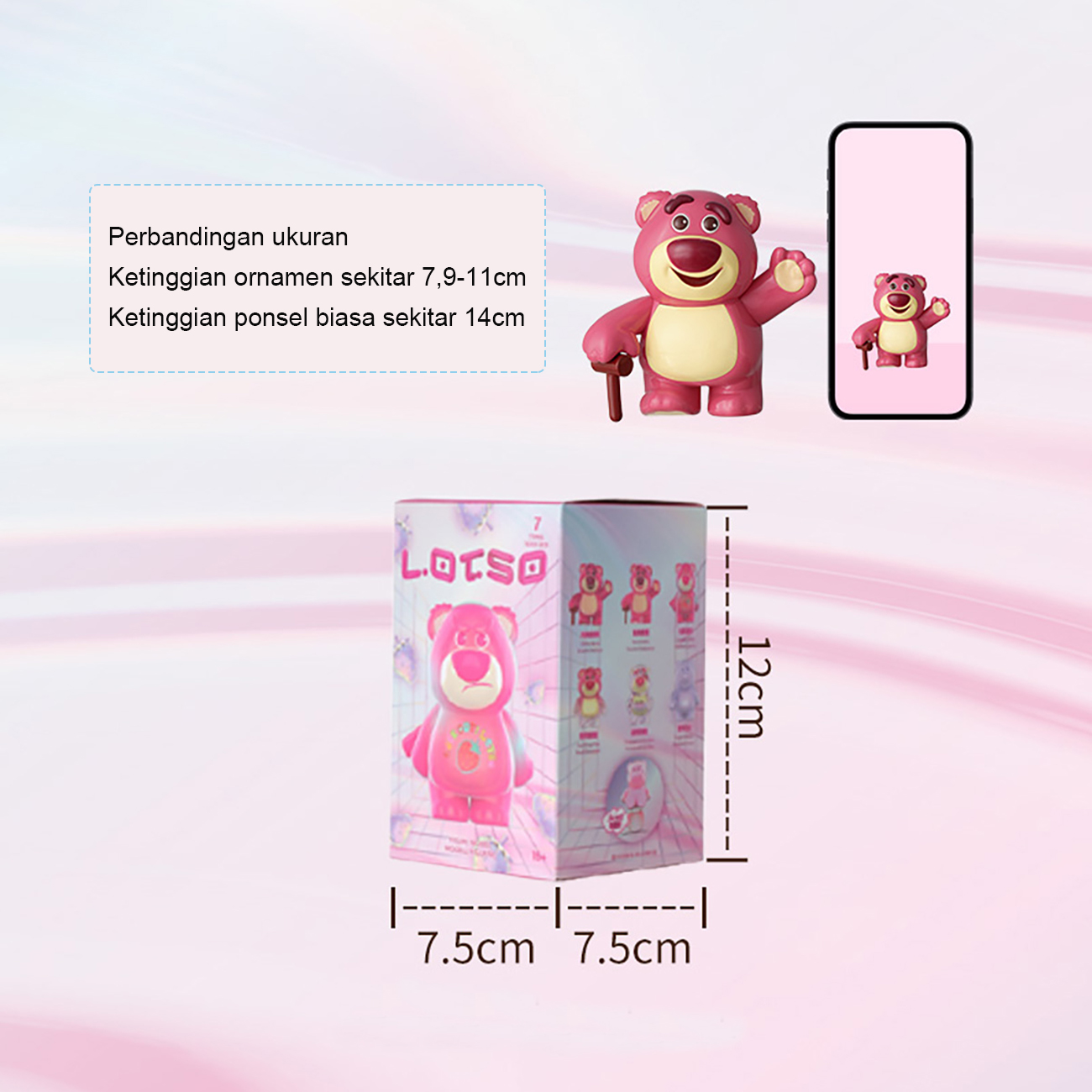 Jual Miniso x Lotso Blind Box Hiasan Mainan Plastik Lucu Action ...