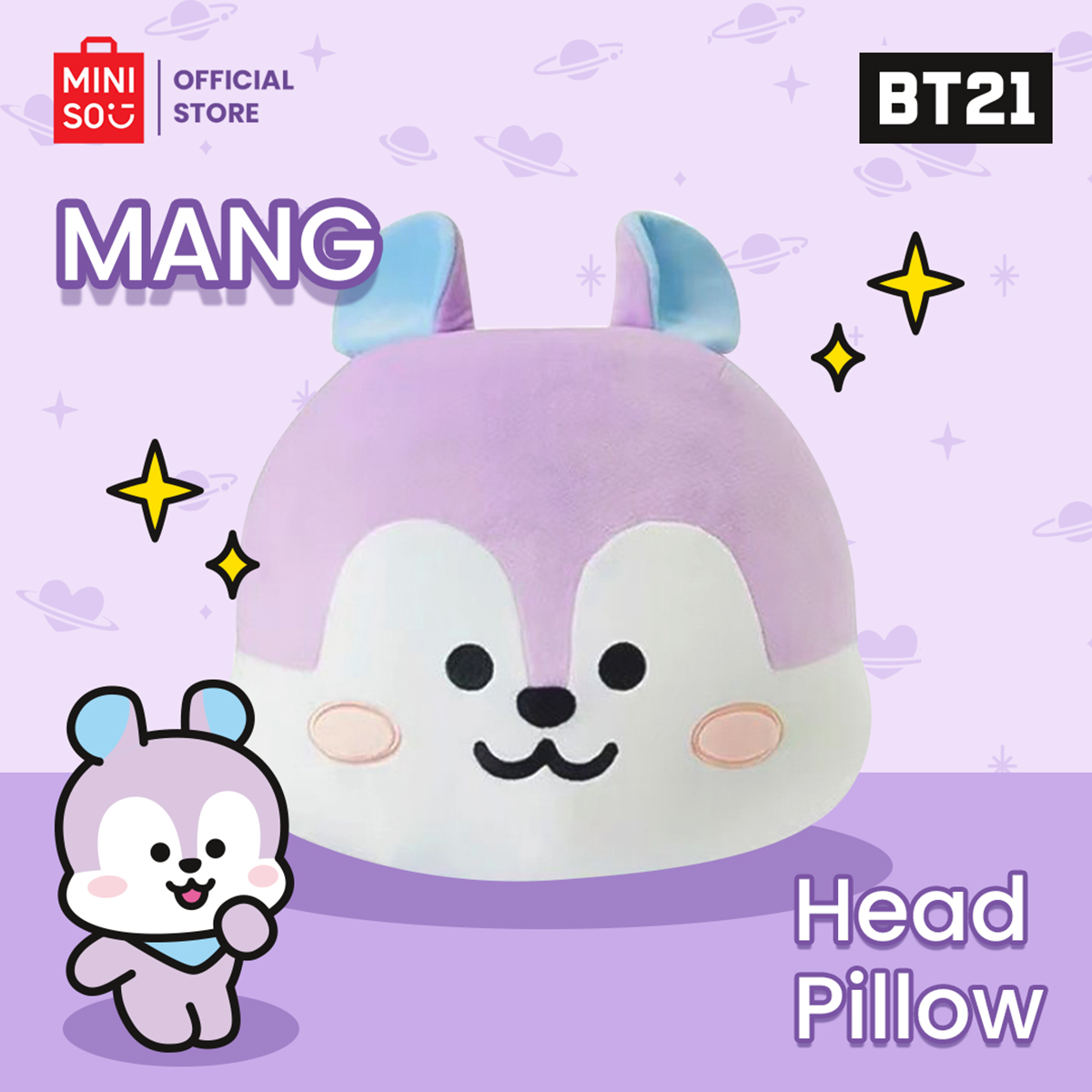 Jual MINISO x BT21 Collection Boneka Bantal Sofa 40CM Bantal Kepala 16 ...