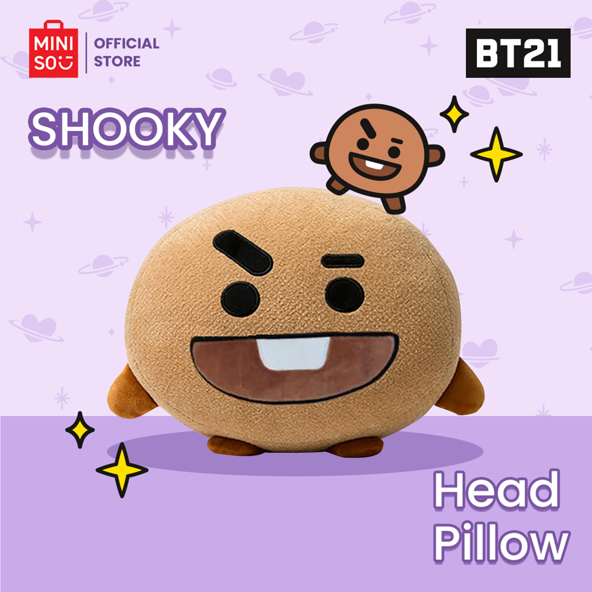 Jual MINISO x BT21 Collection Boneka Bantal Sofa 40CM Bantal Kepala 16 inch Bantal Kursi RJ ...