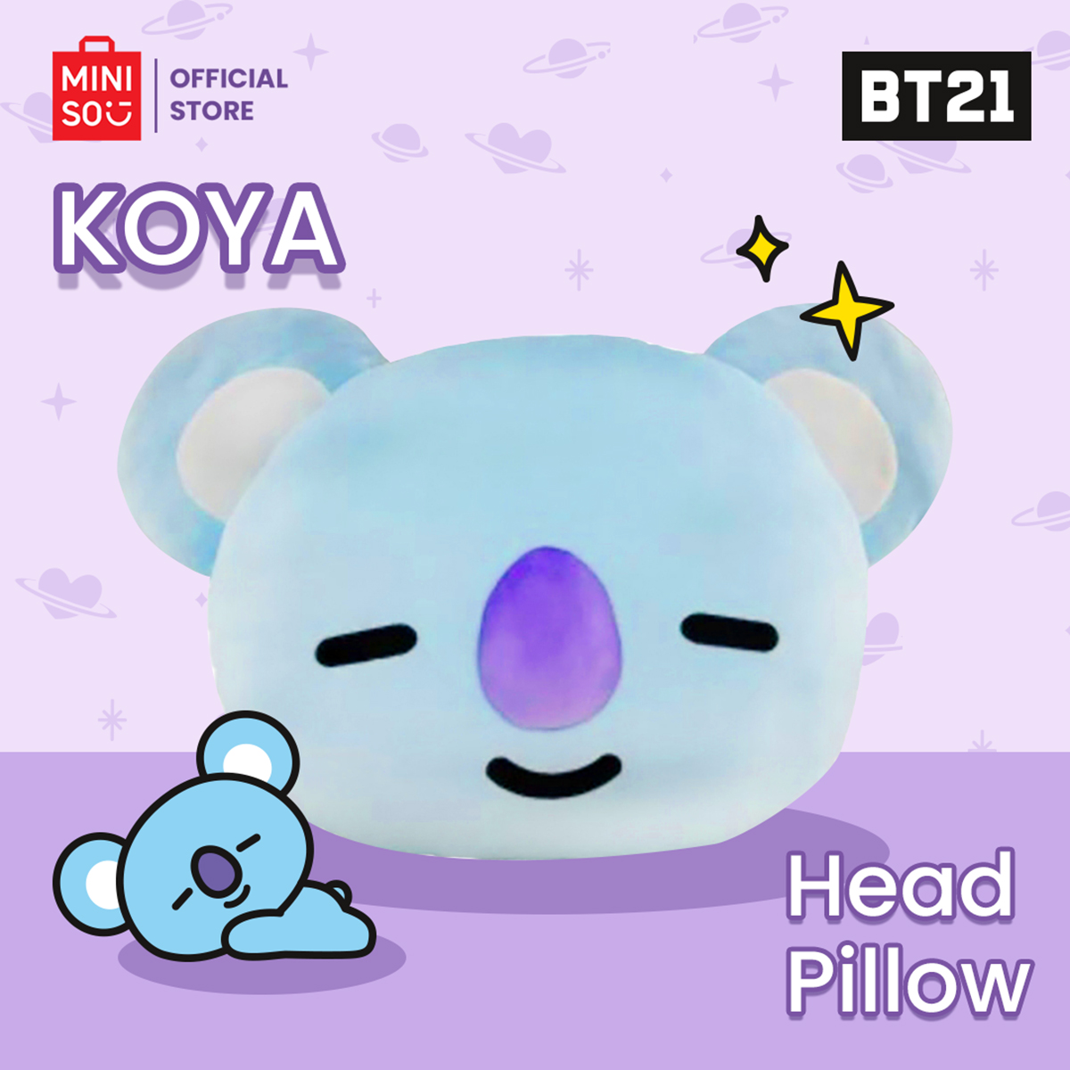 Jual MINISO x BT21 Collection Boneka Bantal Sofa 40CM Bantal Kepala 16 ...