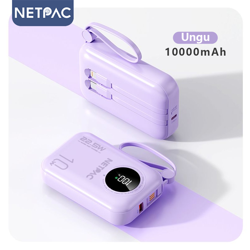 Jual NETPAC Powerbank 10000mAh Fast Charging 22.5W Real Capacity Mini ...
