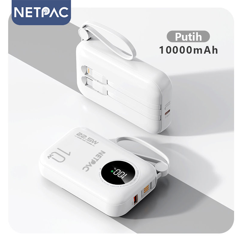 Jual NETPAC Powerbank 10000mAh Fast Charging 22.5W Real Capacity Mini ...