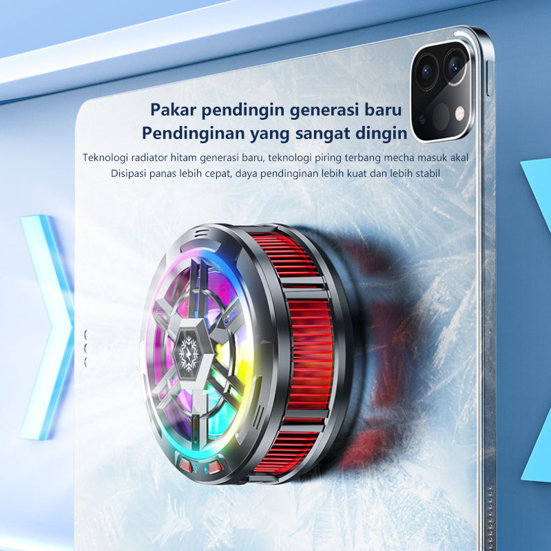 Jual NETPAC Fan Cooler X100 Funcooler Magnetic RGB Kipas Pendingin Hp ...