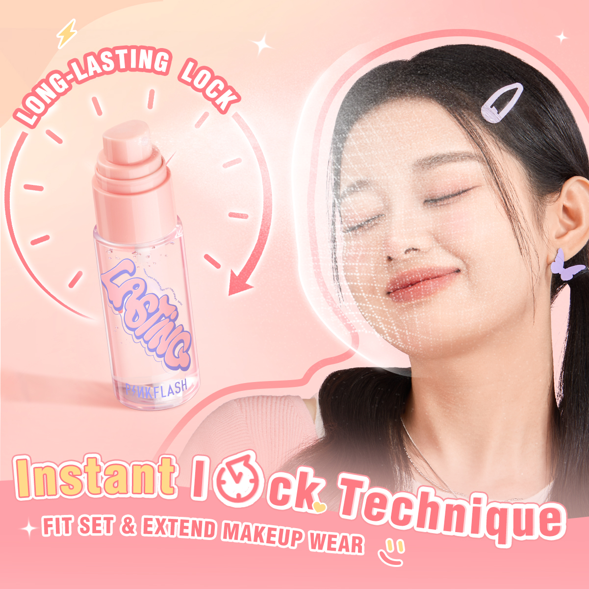Jual PINKFLASH Setting Spray Shine-free Hydrating Oil-control Matte ...