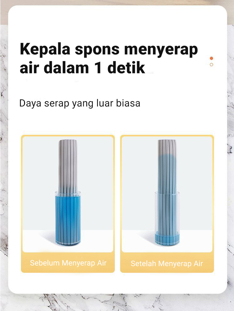 Jual Hoptech - Pel Lantai Spons Lipat Otomatis | Sponge Mop Jumbo 29cm ...