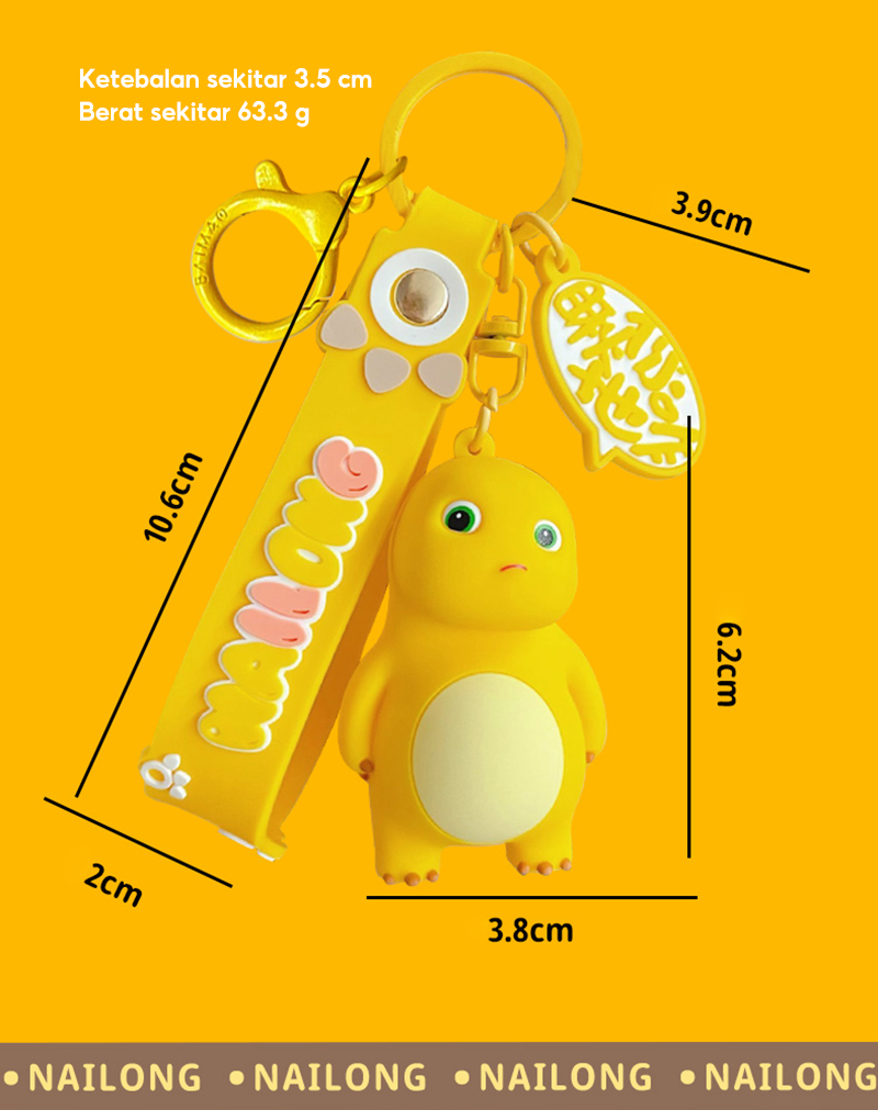 Jual OHSOME - Mainan Anak Dewasa Ganci Gantungan Kunci Nailong Yellow ...