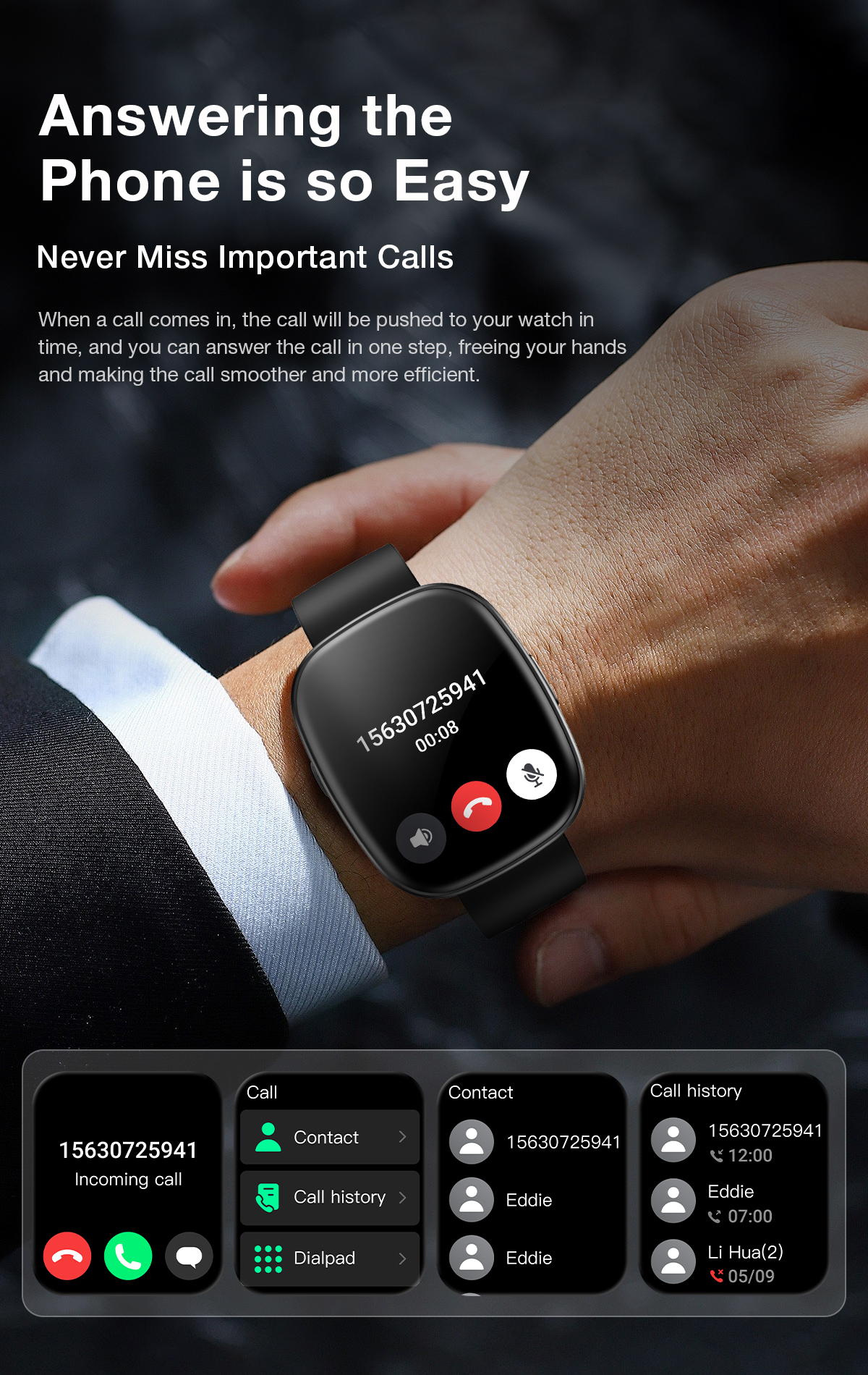 Jual Huafit S6 Smartwatch ORI Telepon WA Layar Oval 40mm Sport Tracker ...