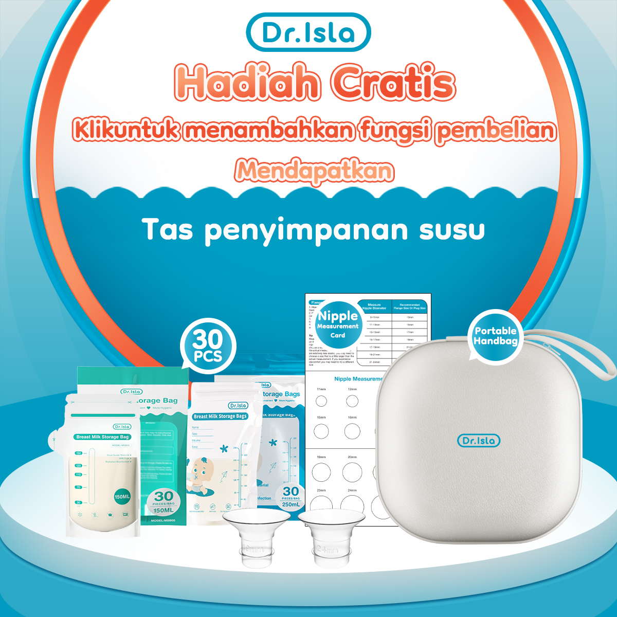 Jual Dr.isla Pompa Asi Elektrik Handsfree 4 Mode 36 Level Breast Pump ...