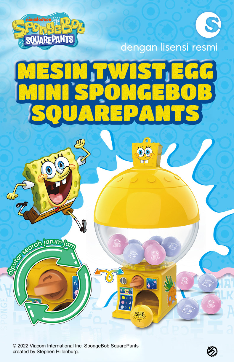 Jual OHSOME TOYS - Trendy Sound Produk SpongeBob SquarePants Mesin ...