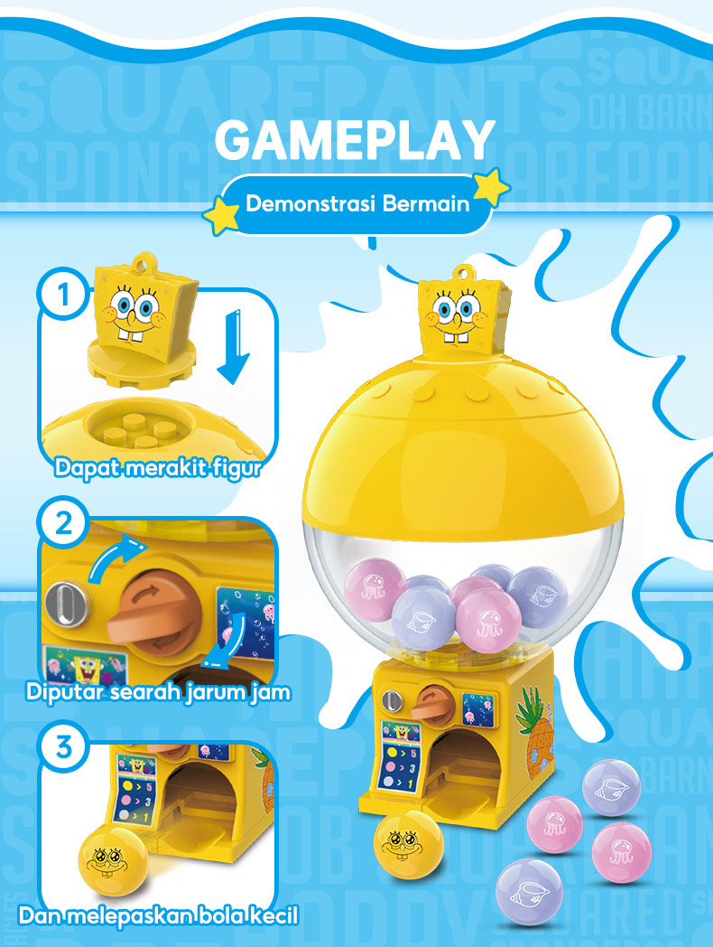 Jual OHSOME TOYS - Trendy Sound Produk SpongeBob SquarePants Mesin ...
