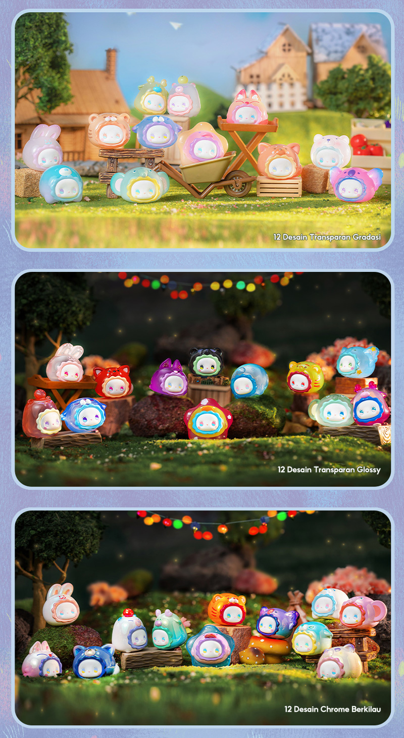 Jual OHSOME EMMA RUA RUA ZOO Series Small Blind Box 24 pcs （Random ...