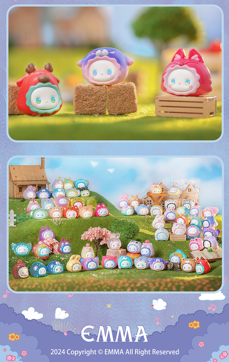 Jual OHSOME EMMA RUA RUA ZOO Series Small Blind Box 24 pcs （Random ...