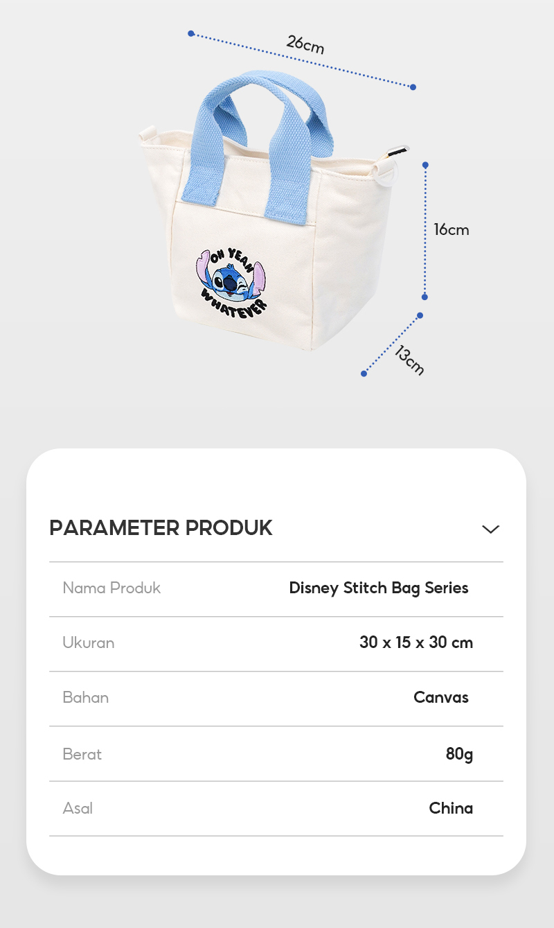 Jual 【OHSOME x Disney】- Egradable Stitch Crossbody Bag Tas Selempang ...