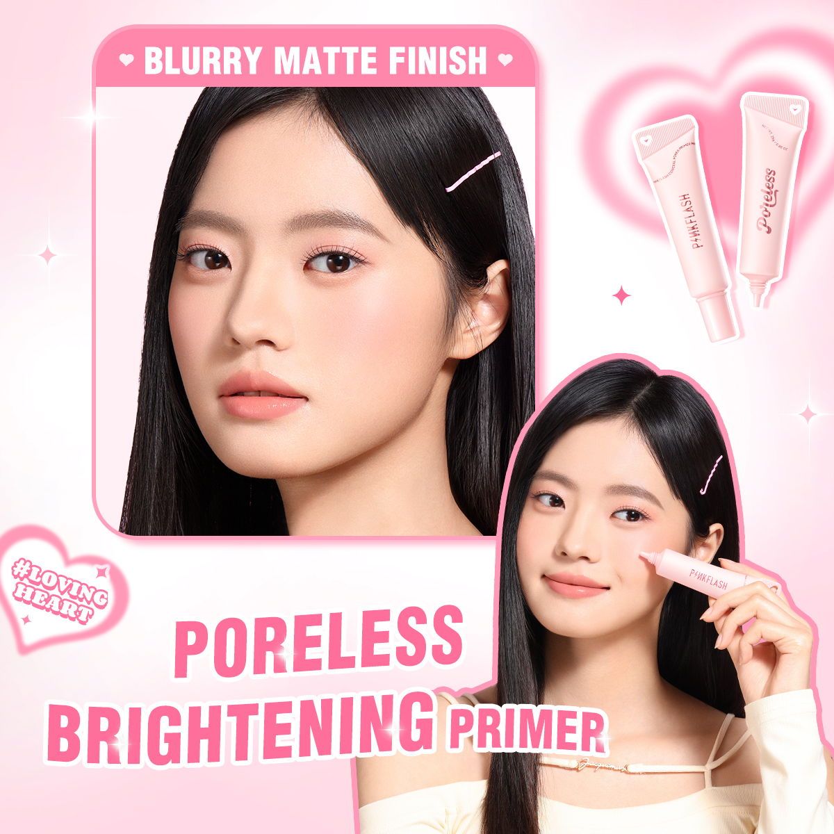 Jual 【LIVE EXCLUSIVE】PINKFLASH Poreless Matte Finish Face Makeup Set ...