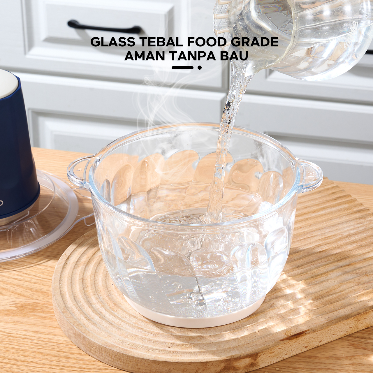 Jual ecentio chopper blender kaca multifungsi 2 liter 6 helai gigi baja ...