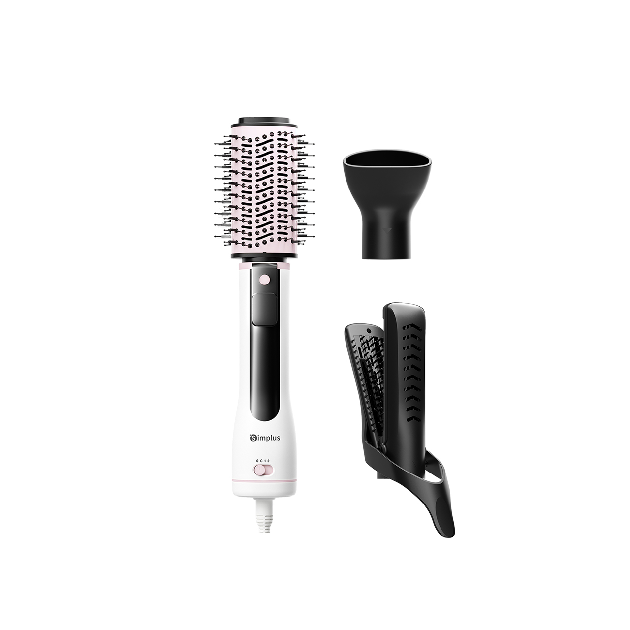Jual Simplus Pink Hair dryer Airstyler 4 in 1 thermal brush hot brush ...