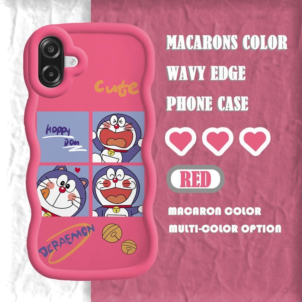 Jual Untuk Samsung Galaxy A07 Cartoon Doraemon Phone Case Macaron Color ...