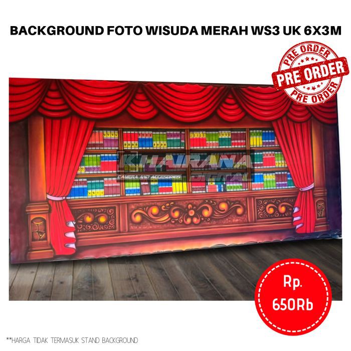Jual Background Backdrop Layar Latar Foto Wisuda Gorden Besar 3x6meter ...