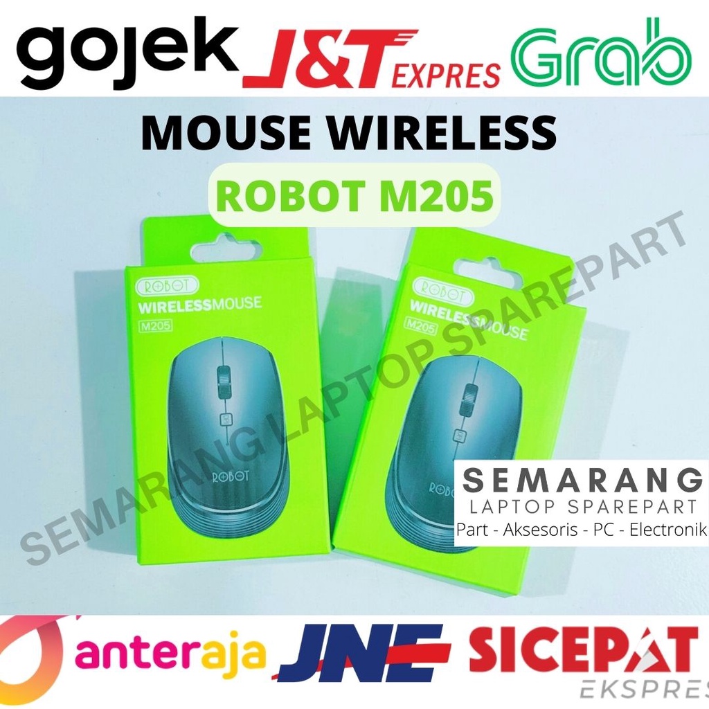 Jual ROBOT M205 Mouse Wireless Tombol Power On Tanpa Kabel Bagus Murah ...