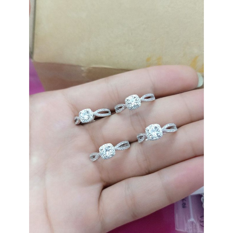 Jual CINCIN DEWASA PERAK 925 IMPORT LAPIS MAS PUTIH | Shopee Indonesia